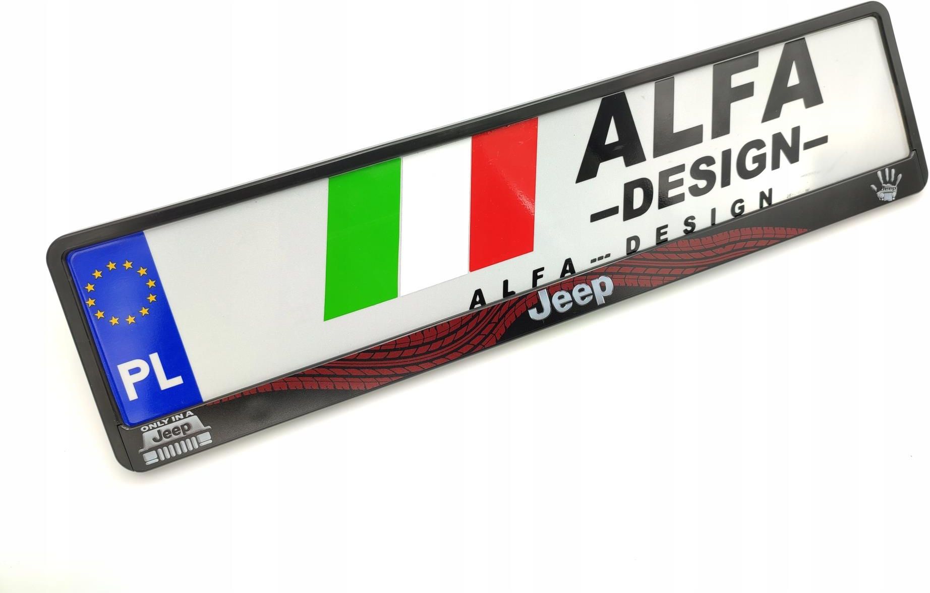 Alfa Design Alfadesign Jeep Ramki Pod Tablice Rejestracyjne 1szt ...
