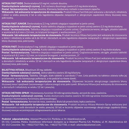 Hitaxa Fast Kids, syrop, 60 ml - Opinie i ceny na Ceneo.pl