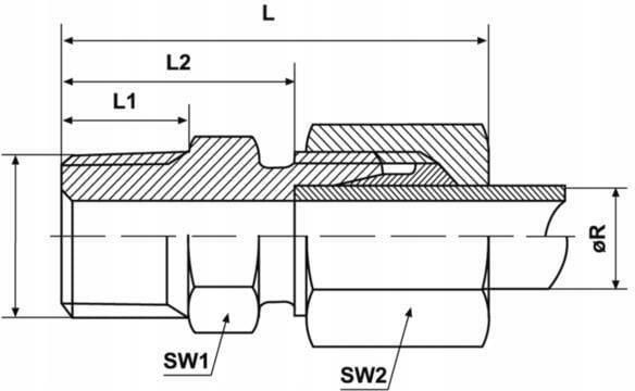 Kramp Przyłącze Wkręcane Gwint Zew. 6Ll R1/8 Clgev Clgev6Llr18K ...