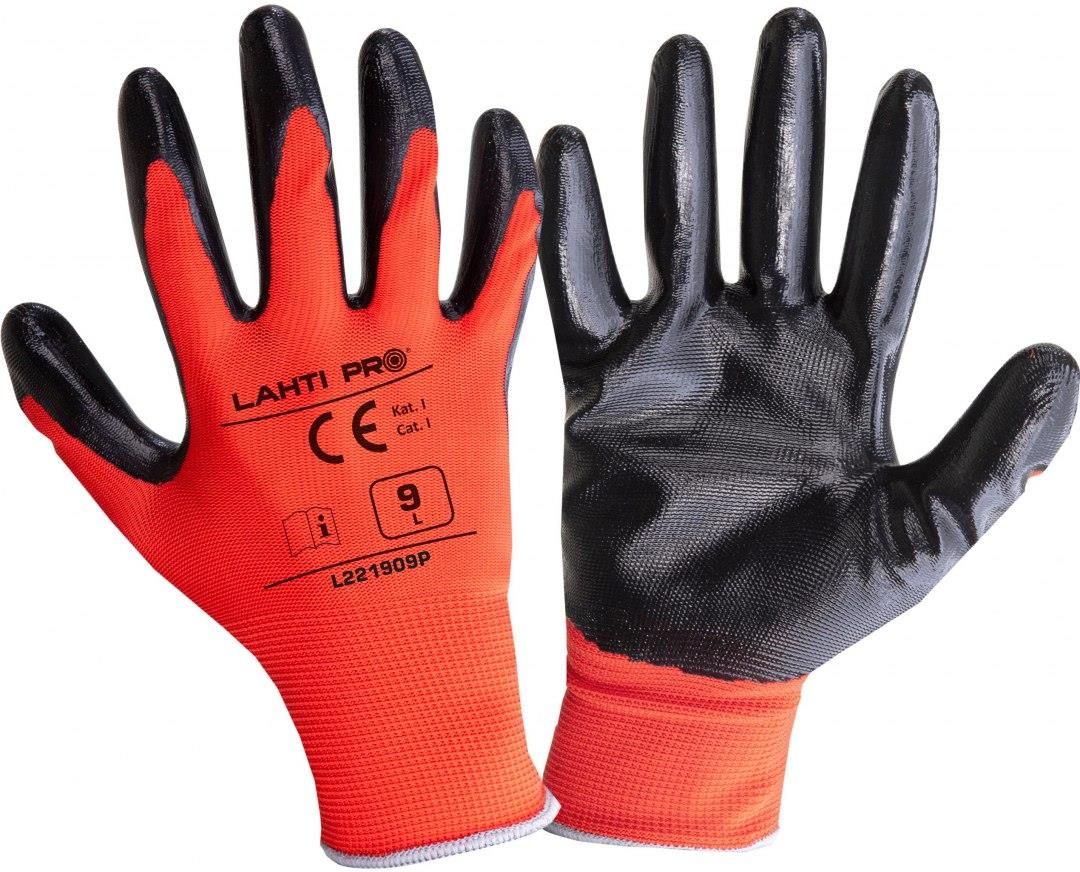 Rękawice Nitr. Czerw.-Czarne L221909P 12Par 9 Ce Lahti Lahti Pro - Ceny ...