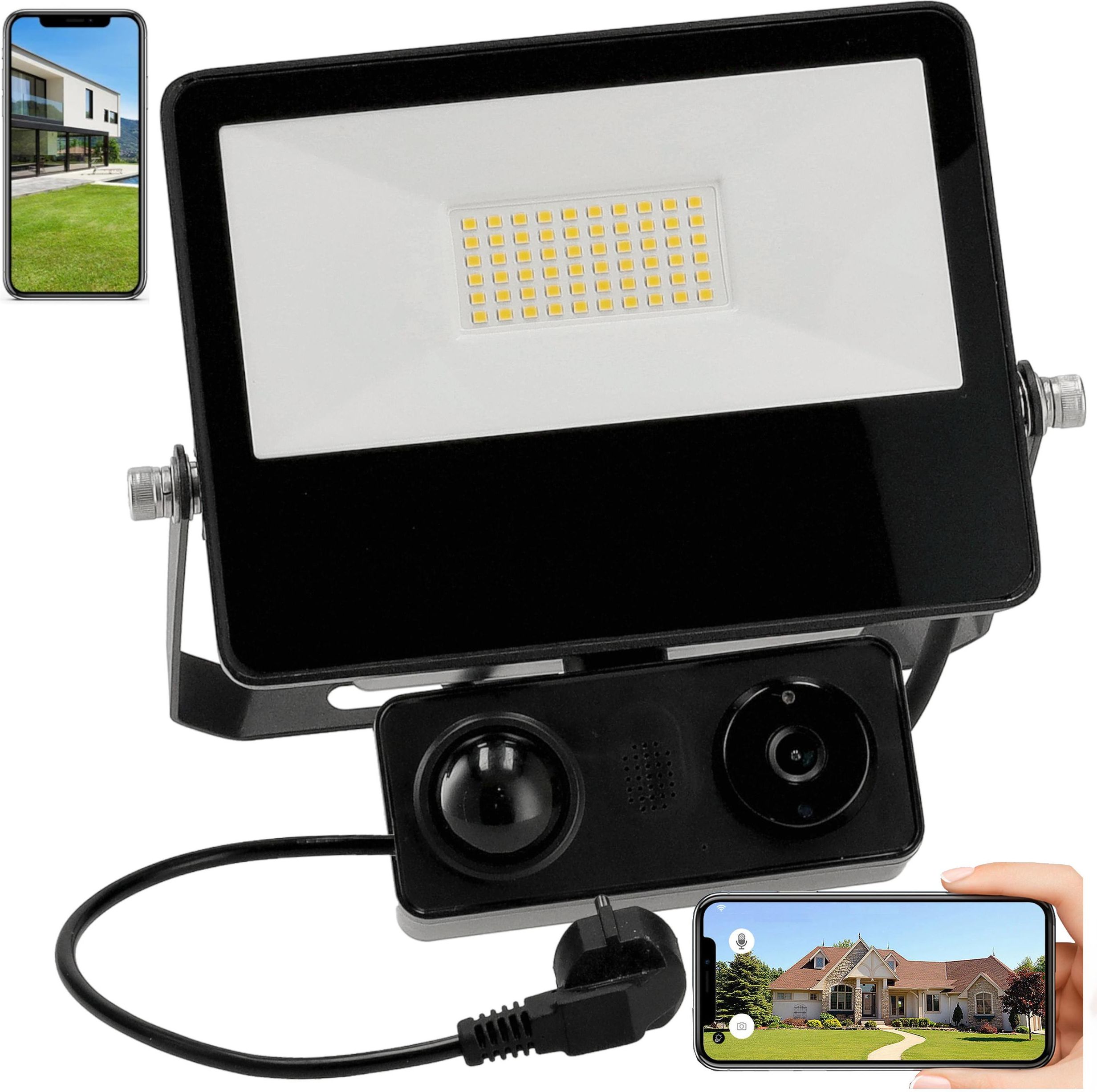 Halogen Led 50W Z Czujnikiem Pir Kamera 1080P - Ceny i opinie - Ceneo.pl