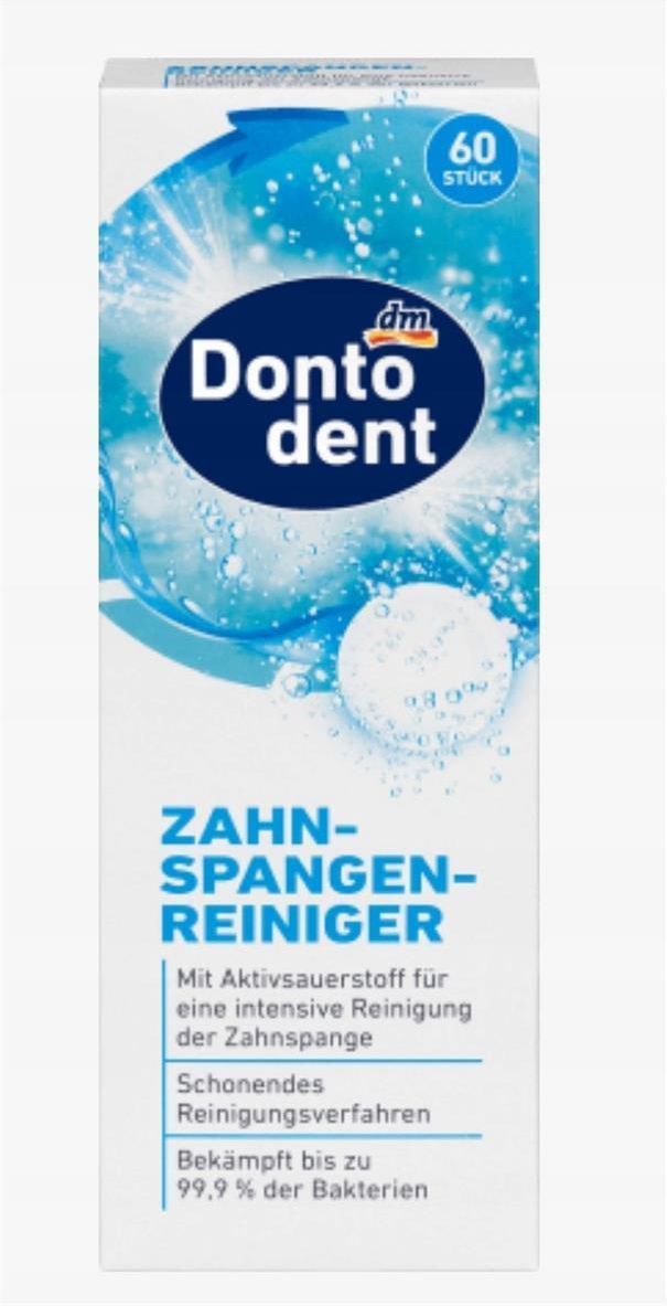Dontodent Donto Nt Tabletki Czyszczące Do Aparatów Ortodontycznych 60 ...