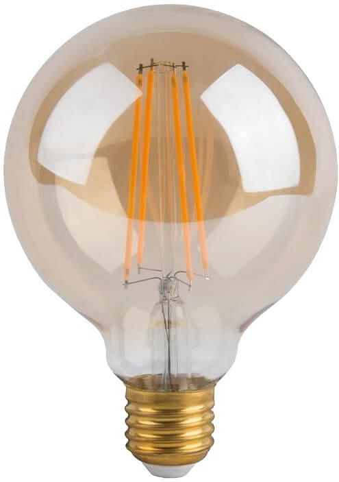 Nnled Żarówka Led E27 G80 4W=40W 360Lm 2500K Biała Ciepła 360° Filament ...