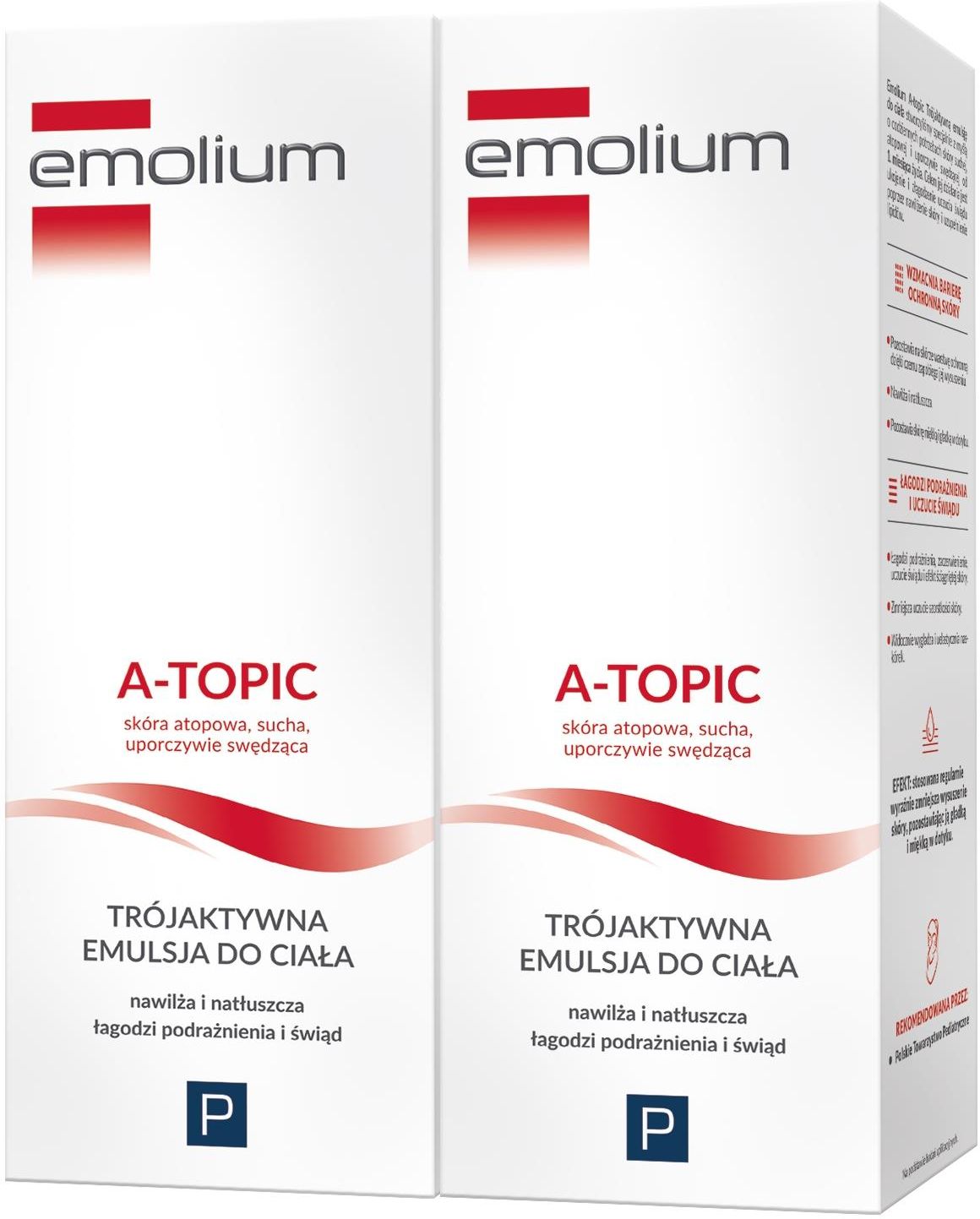Emolium A-Topic Emulsja Do Ciała 200Ml 2Szt. - Ceny i opinie - Ceneo.pl