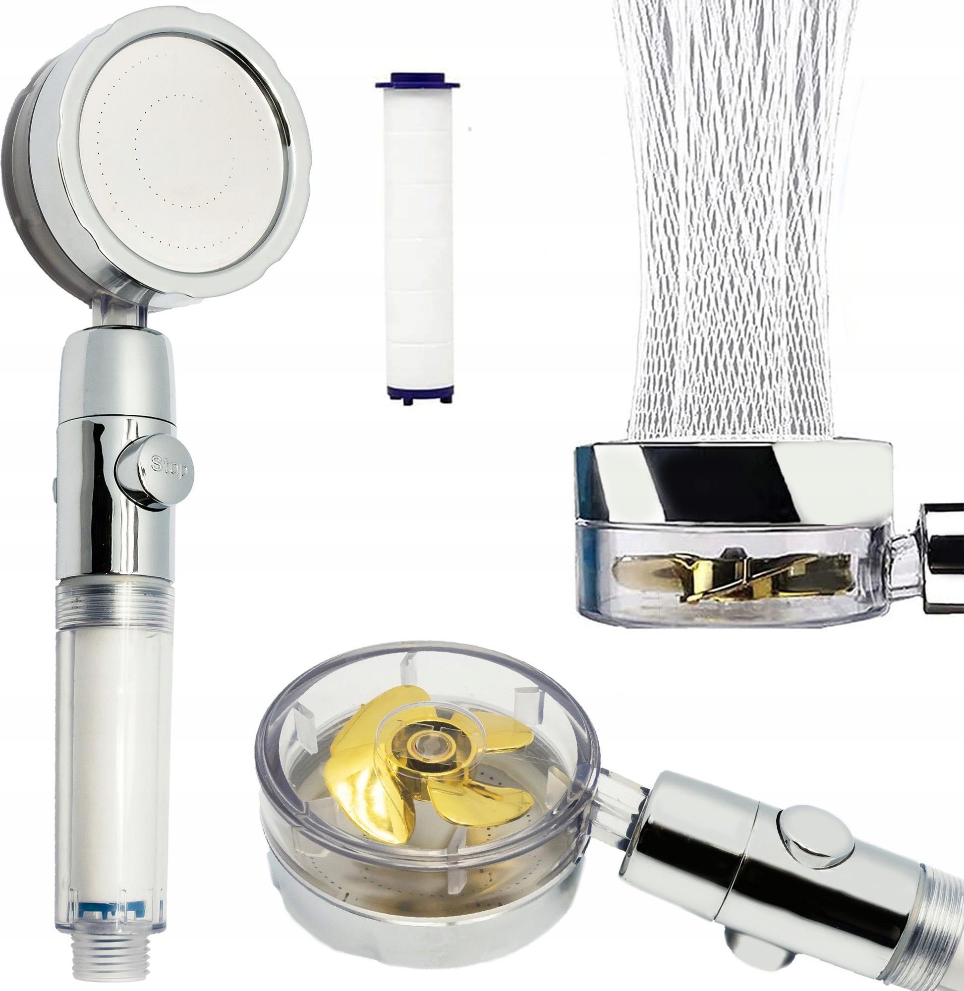 Słuchawka prysznicowa Aquaparts Słuchawka Prysznicowa 1F Turbo Start ...