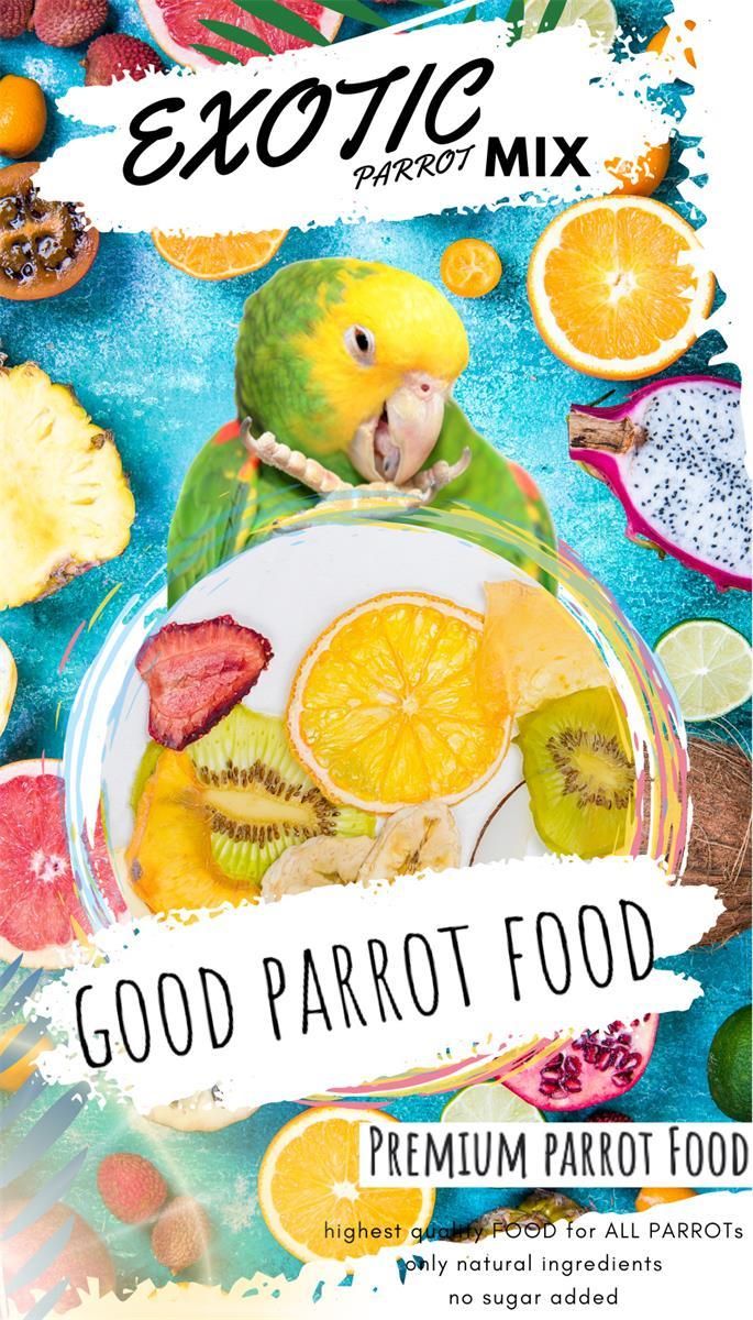 Premium Parrot Food- Exotic Parrot Mix -mieszanka owoców egzotycznych ...