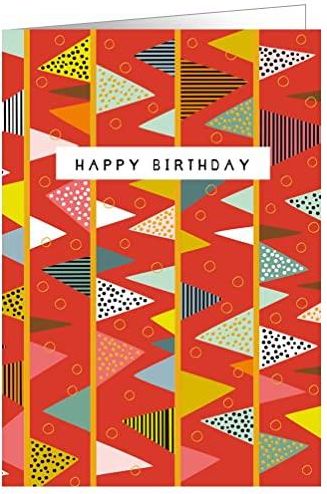 Quire Collection Quire Pretty In Print Card Happy Birthday Flags - Ceny ...
