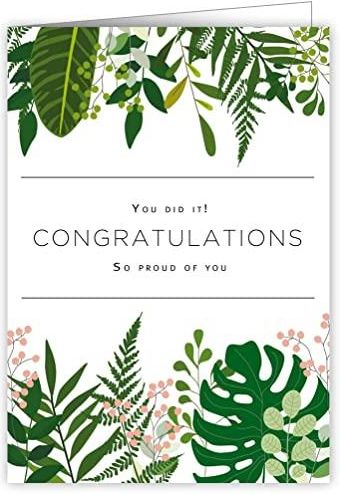 Quire Collections Quire Botanic Bliss Card You Did It Gratulacje - Ceny ...