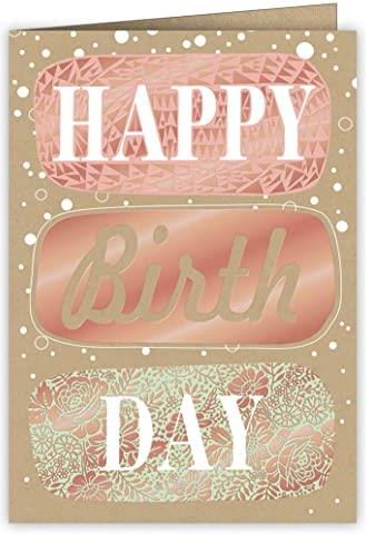 Quire Collections Quire Copper Charm Card Happy Birthth Day - Ceny i ...