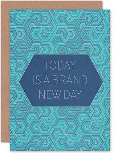 Wee Blue Coo Motywacyjny Cytat Today Day Pusta Kartka Z Życzeniami ...