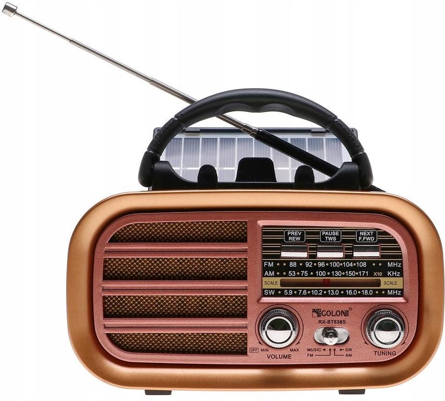 Radio Radio PRZENOŚNE Retro SOLAR Bluetooth MP3 USB 11712 - Opinie i ...