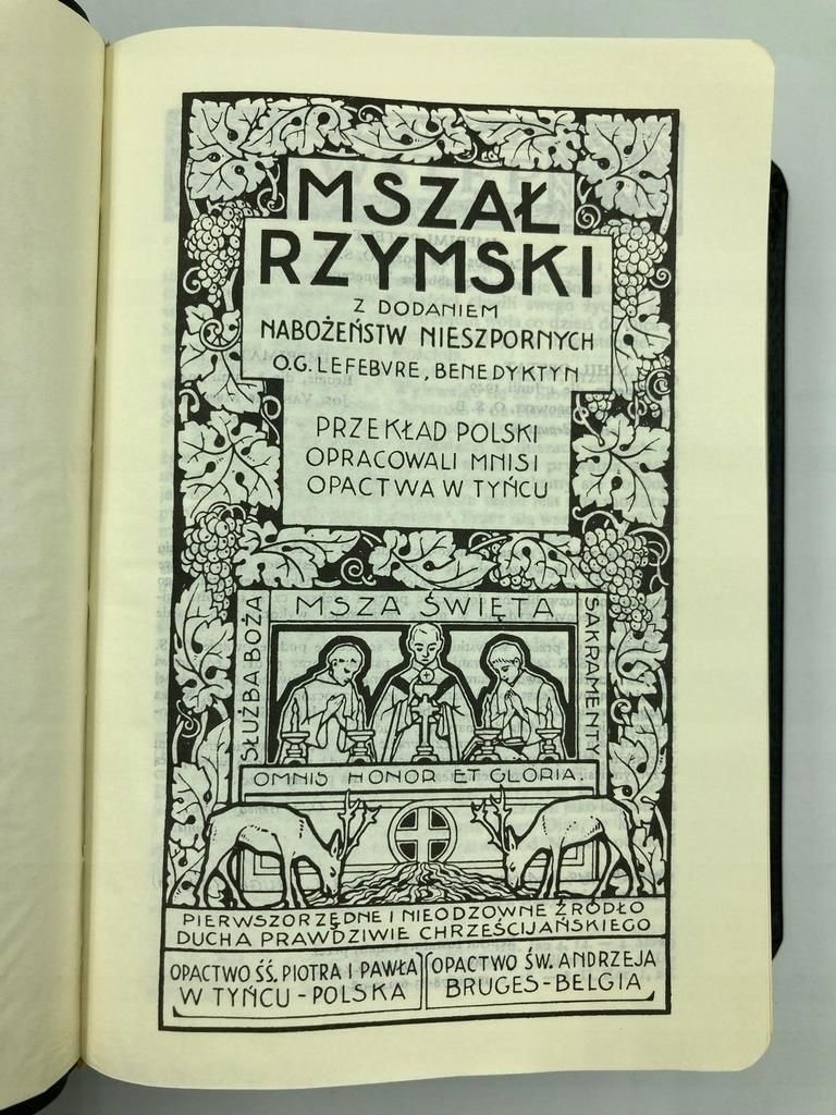 Mszał Rzymski Nab. Nieszporne 1949 O.g. Lefebvre - Książka religijna ...