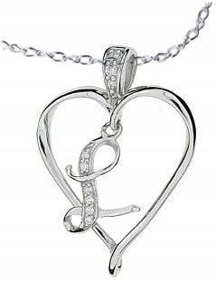 Literka L Serduszko Z Łańcuszkiem Naszyjnik 60 cm - Ceny i opinie ...