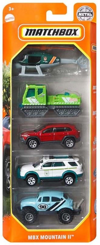 Matchbox 5 Pak Mbx Mountain Ii Hfh07 - Ceny i opinie - Ceneo.pl