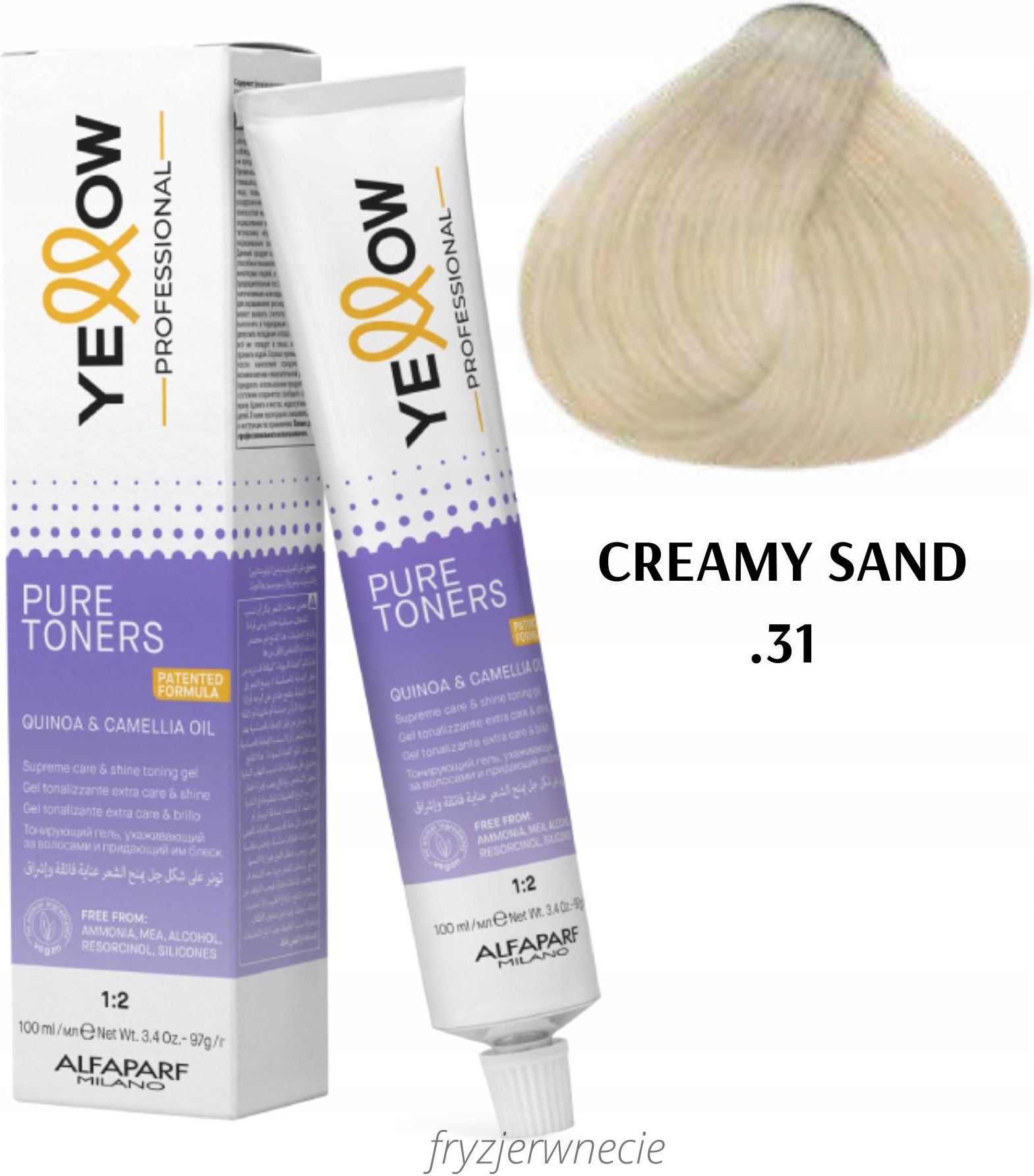 Alfaparf Yellow Pure Toners Toner Creamy Sand .31 - Opinie i ceny na ...