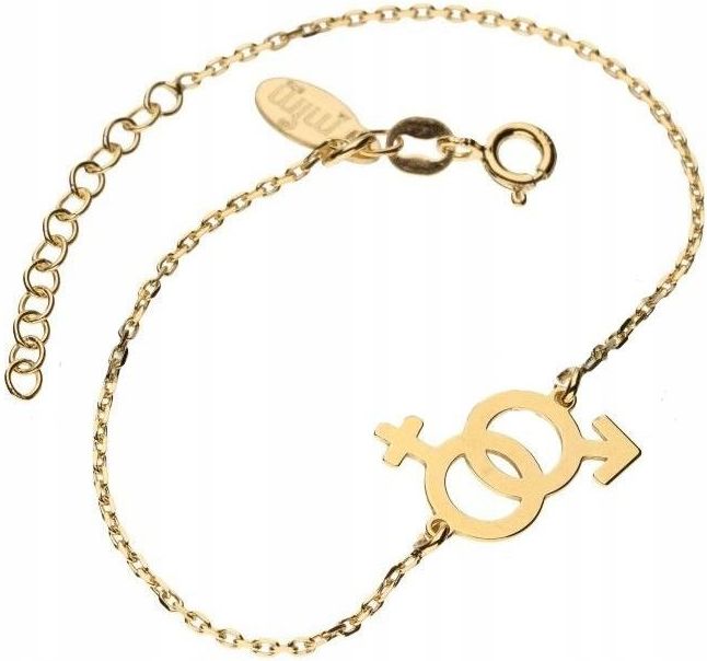 Bransoletka Złocona Srebro Symbol Płci Wenus Mars - Ceny i opinie ...