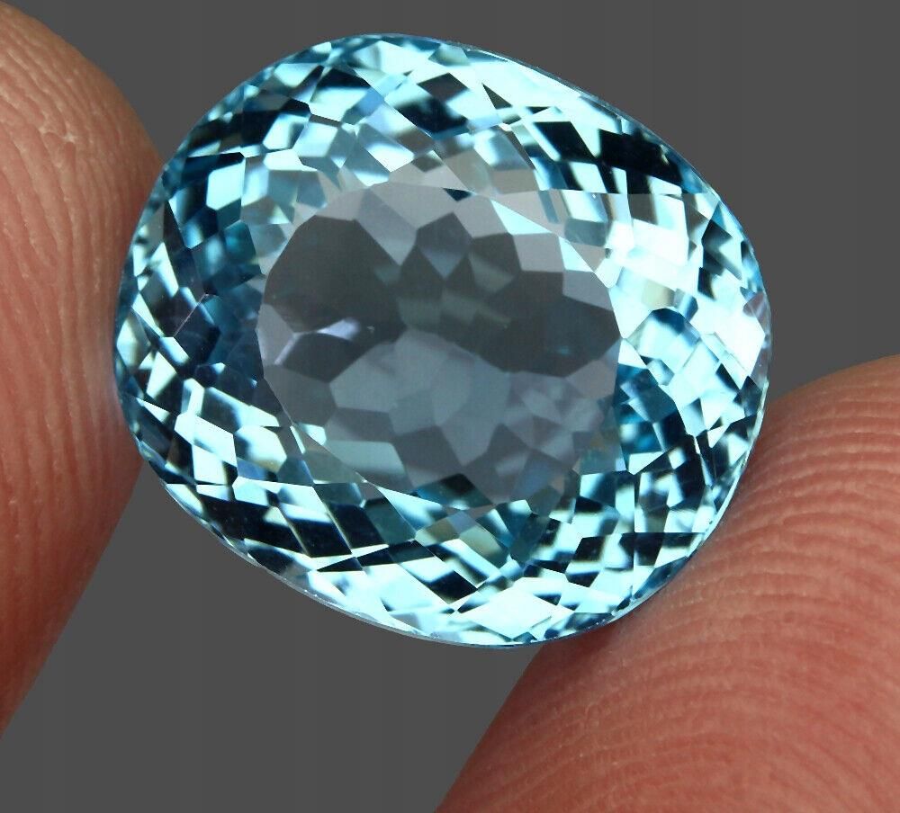Sky blue topaz kamień naturalny If 16.33ct - Ceny i opinie - Ceneo.pl