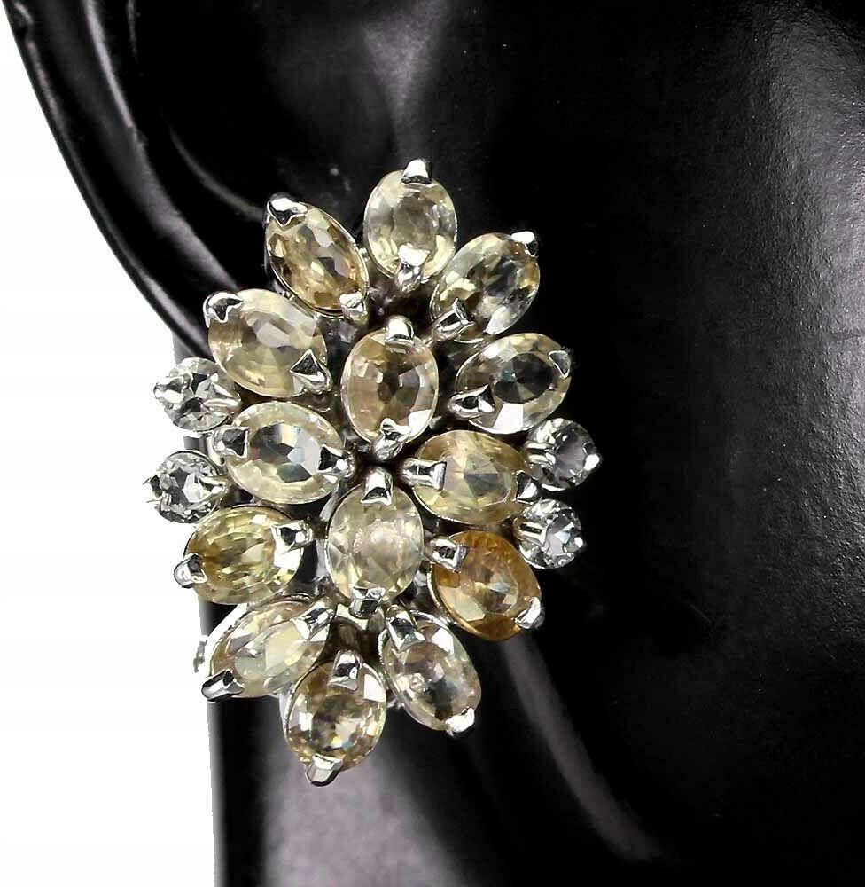 Kolczyki naturalne cyrkony białe topazy srebro 925 - Ceny i opinie - Ceneo.pl