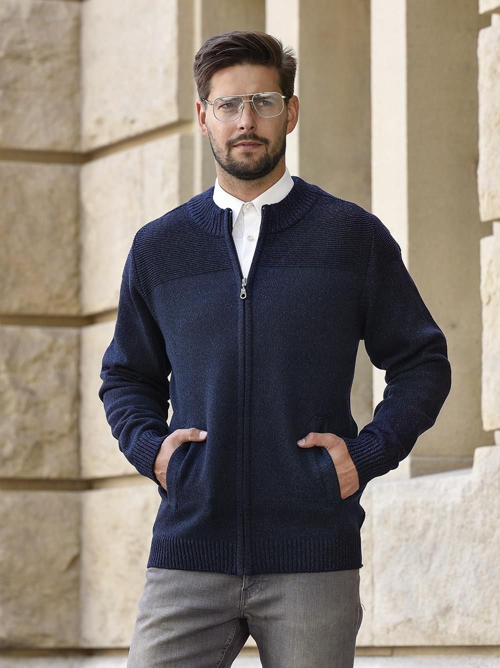 Sweter męski rozpinany granat 3XL M.Lasota - Ceny i opinie - Ceneo.pl