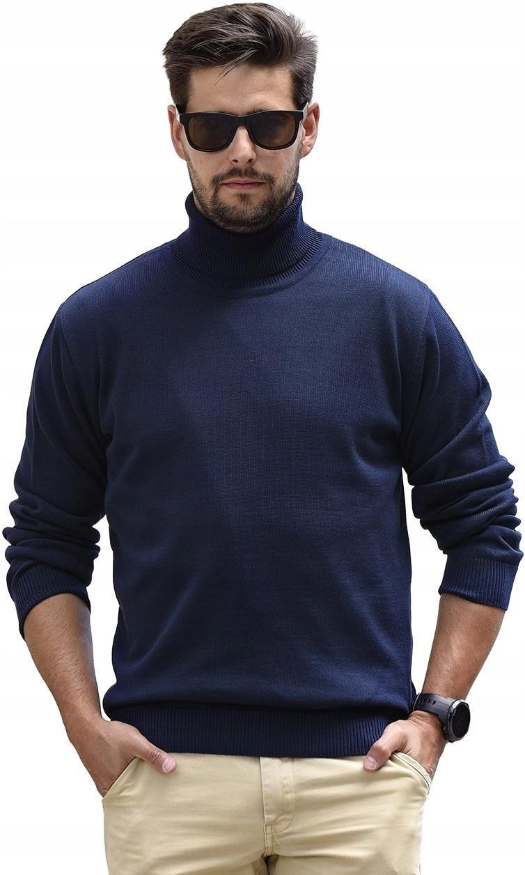 Sweter męski golf granatowy XL - Ceny i opinie - Ceneo.pl