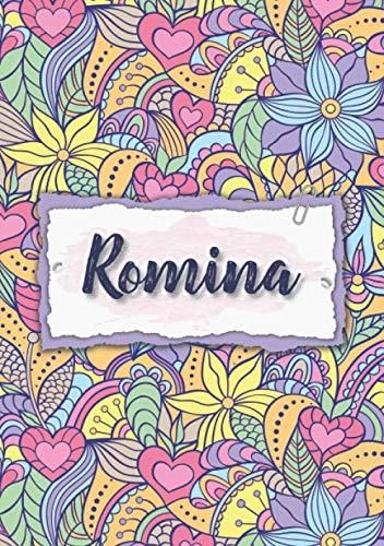 Romina: Cuaderno A5 , Nombre personalizado Romina , Regalo de ...