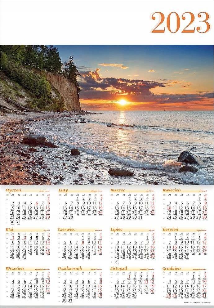 Kalendarz Plakatowy 2023 Plakat Ścienny A1 Klif - Ceny i opinie - Ceneo.pl