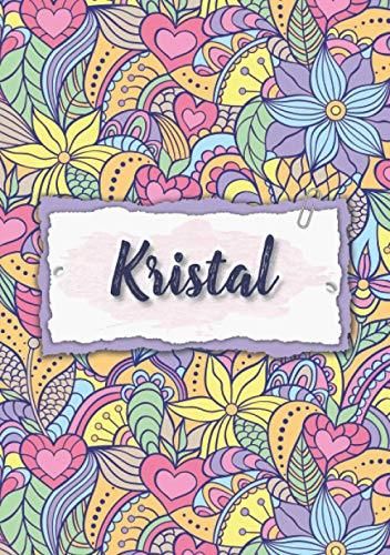 Kristal: Cuaderno A5 , Nombre personalizado Kristal , Regalo de ...
