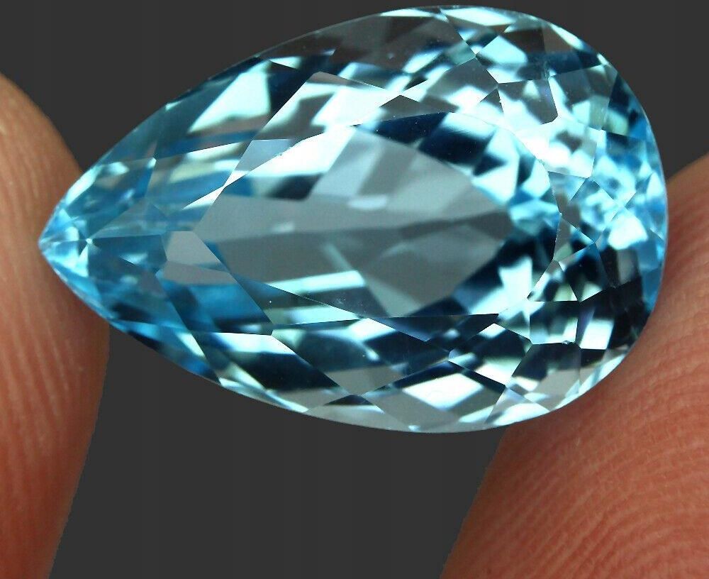 Sky blue topaz kamień naturalny If 13.82ct - Ceny i opinie - Ceneo.pl