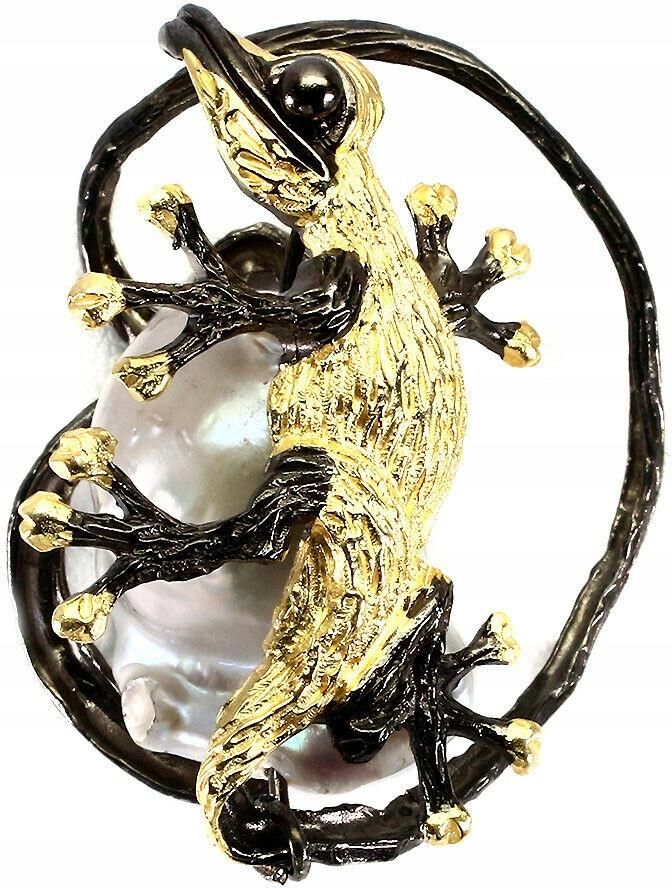 Wisiorek srebro perła 925 naturalne krokodyl - Ceny i opinie - Ceneo.pl