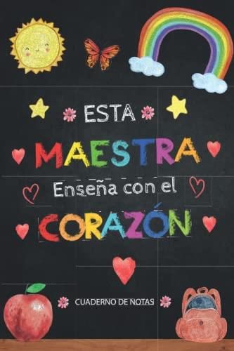 Cuaderno de Notas Para Maestra: Lindo Regalo Personalizado de fin de ...