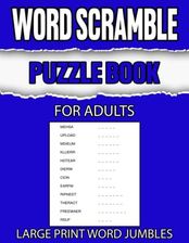 Large Print Word Scramble Puzzles Book For Adults And Seniors: Large ...