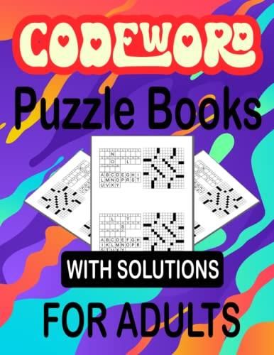 Large Print Codeword Puzzle Books: Codeword Puzzles with Solutions for ...