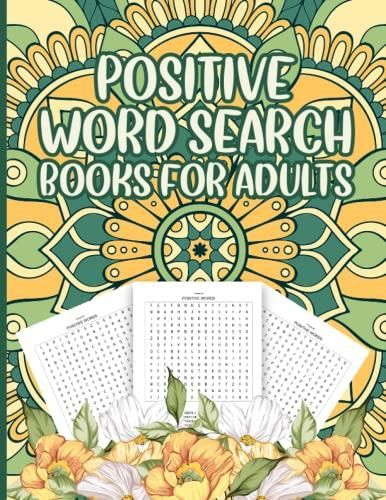 Positive word search books for adults: Keep your Brain Active and ...