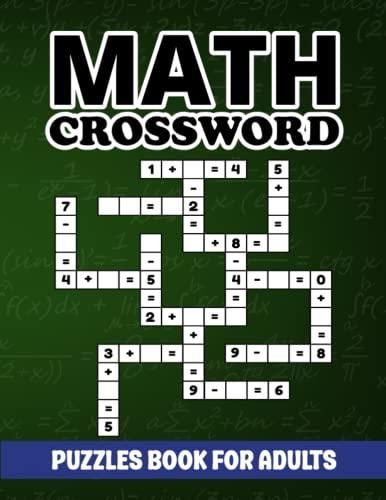 Math Crossword Puzzles Book For Adults: The Math Large Print Crossword ...