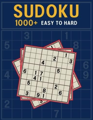 1000+ Sudoku Puzzles for Adults: Large Print Sudoku Puzzles from Easy ...
