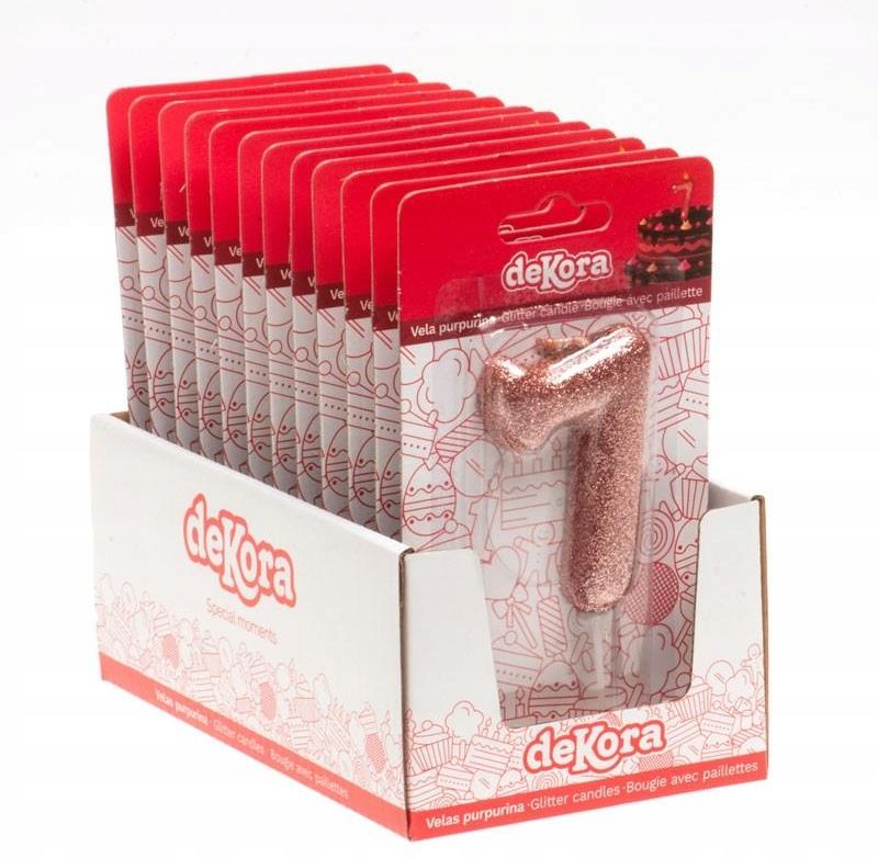 Dekora Świeczki Cyfry Urodzinowe Brokat Świeczka 7 9615229858 - Ceny i opinie - Ceneo.pl