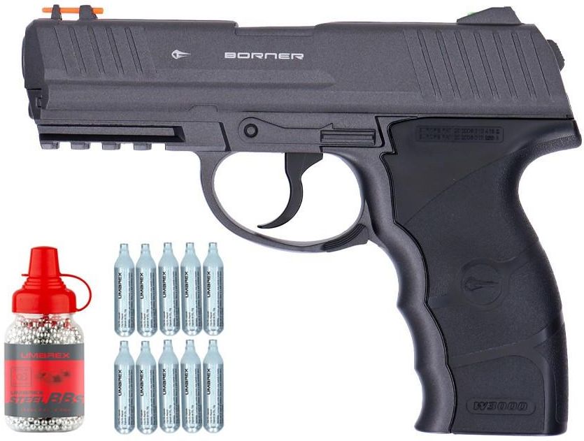 Borner Wiatrówka W3000 Metal 4,5mm + 10 CO2 + Śrut - Ceny i opinie - Ceneo.pl