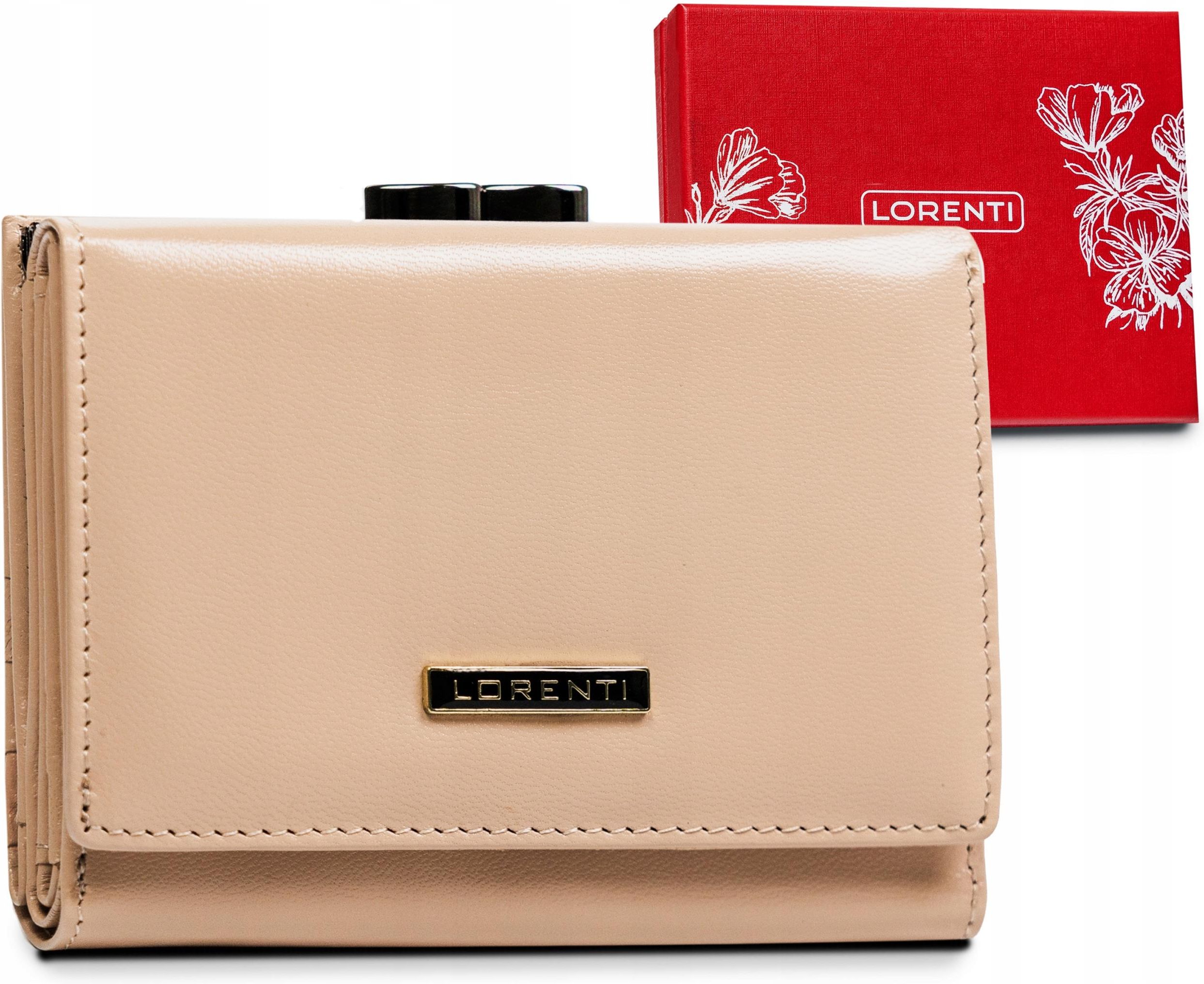 Lorenti mały portfel damski skórzany Rfid bigiel - Ceny i opinie - Ceneo.pl