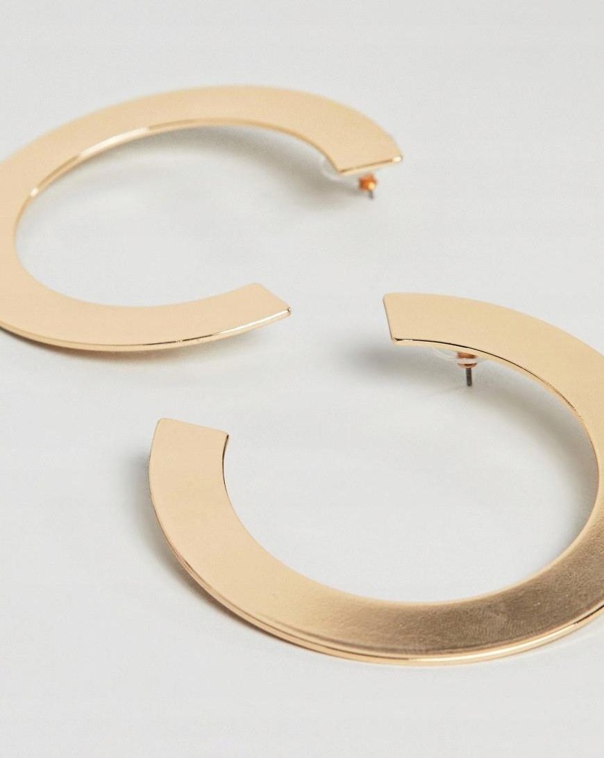 B0132 NT1 Kolczyki Koła Blaszki Stal__ - Ceny i opinie - Ceneo.pl