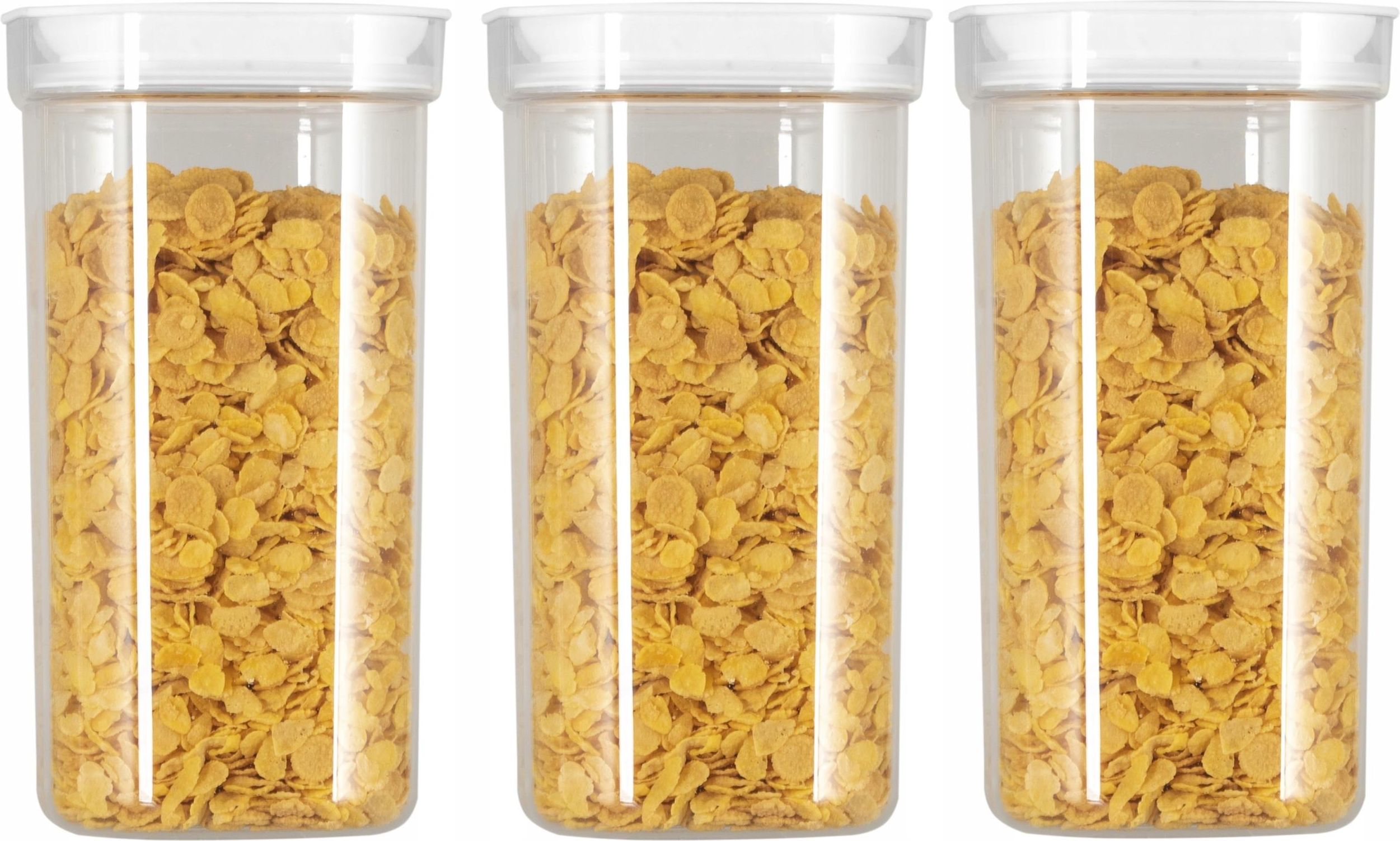 Deco4Home Zestaw Pojemników Na Żywność Ryż Makaron 3X 2,5L (51720417 ...