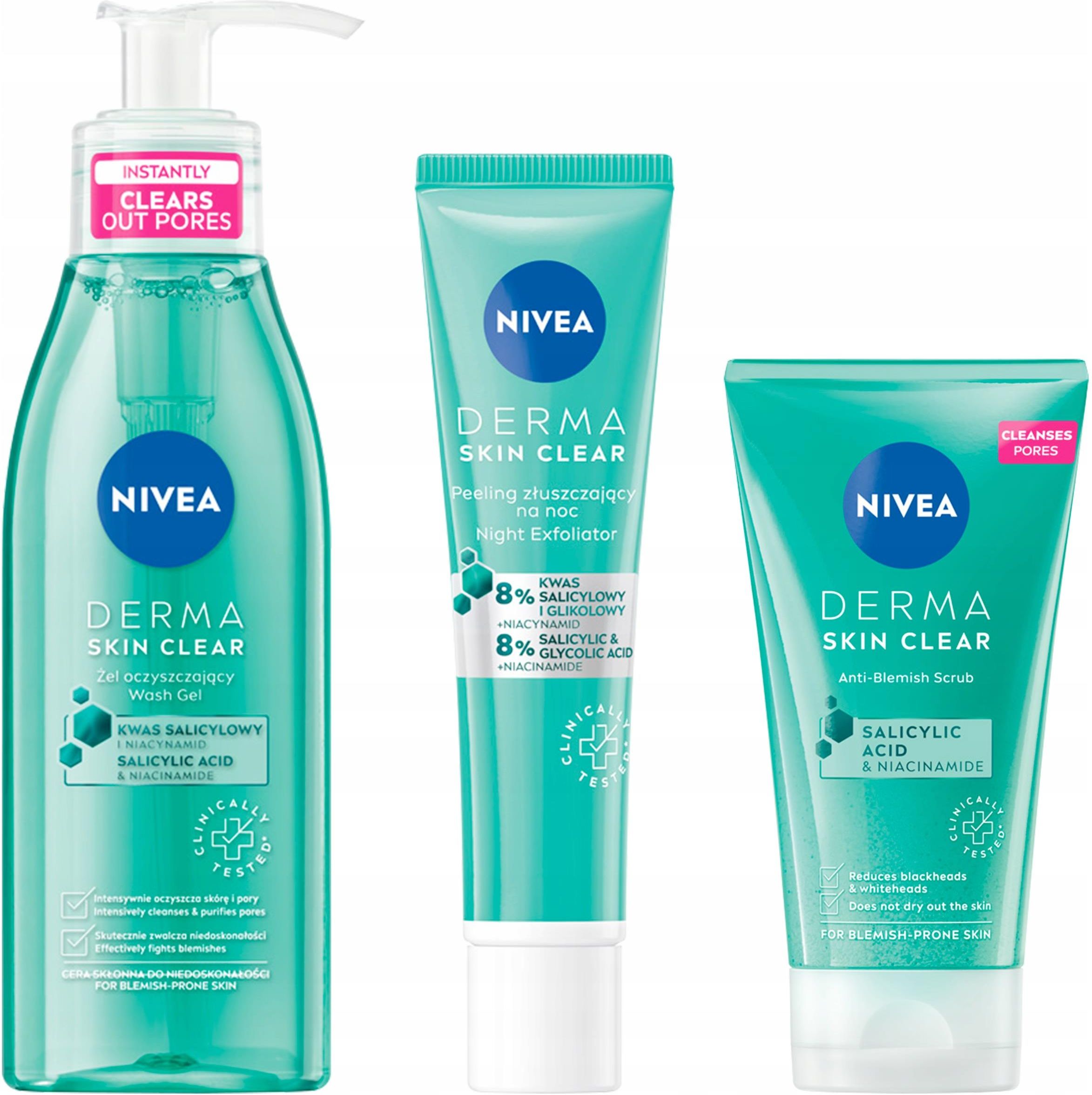 Nivea Zestaw Oczyszczający Do Twarzy Derma Clear - opinie i ceny na ...