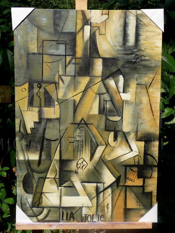 Ma Jolie (Woman with a zither or Guitar) - Pablo Picasso - obraz olejny ...