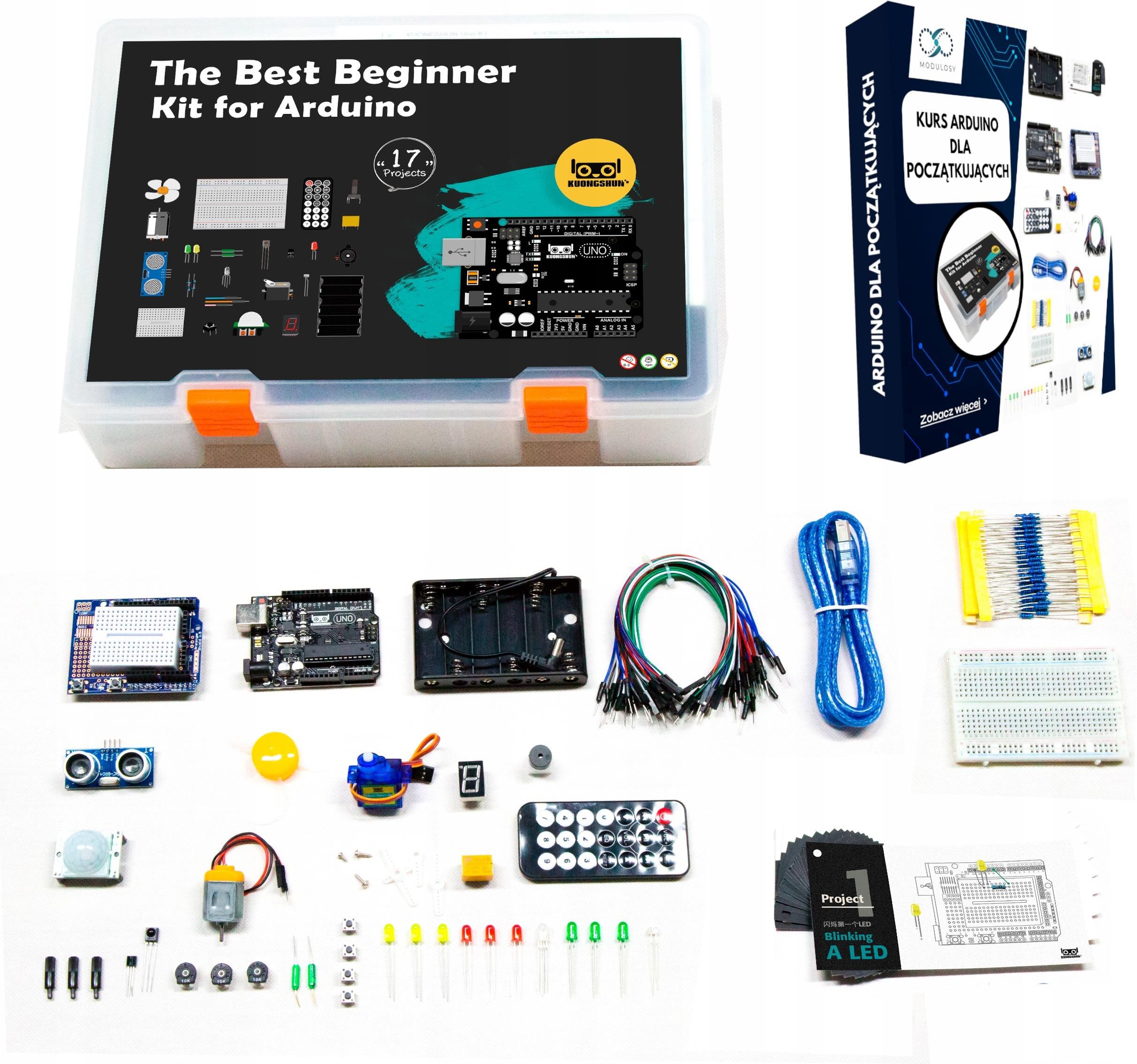 Mikrokontroler Modulosy Arduino Uno Zestaw Edukacyjny 17 Projektów ...