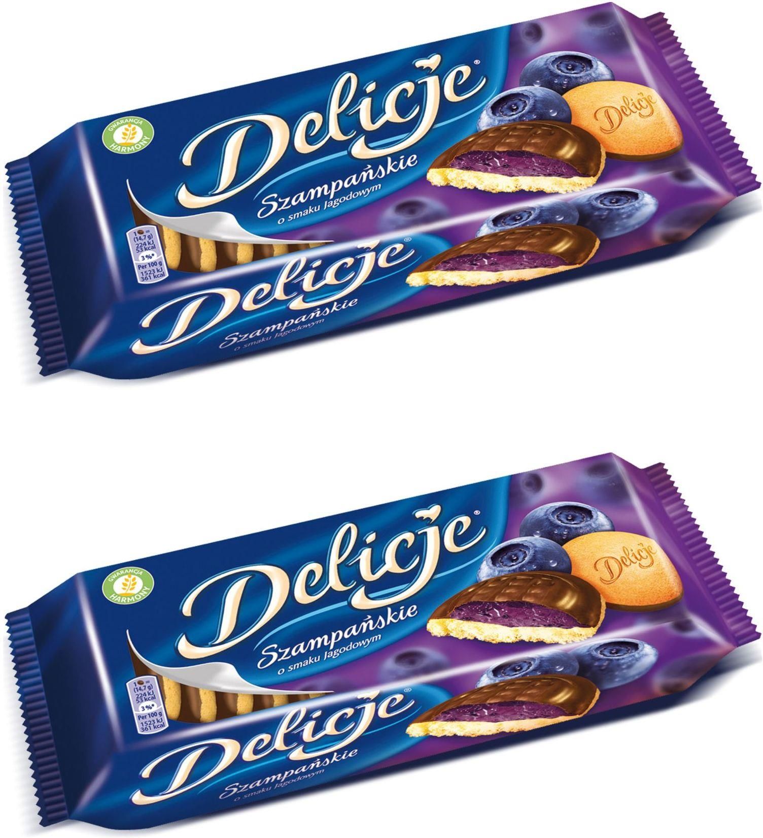 Mondelez Delicje Szampańskie O Smaku Jagodowym 2x147g - Ceny i opinie ...