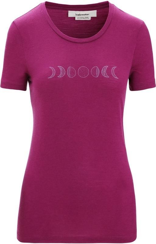 Icebreaker Koszulka Tech Lite Ii Ss Tee Moon Phase Women Go Berry ...