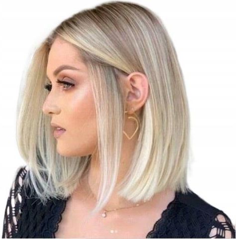 Peruka Damskie Blond Peruki Bob Naturalna Włosy - Ceny i opinie - Ceneo.pl