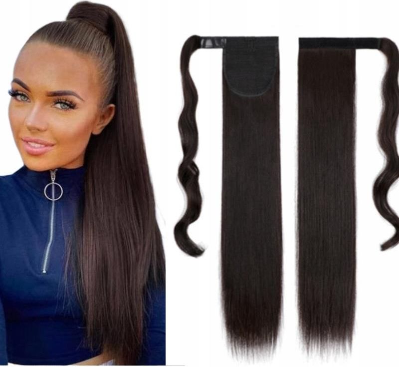 Doczepiany Kucyk Kitka Dopinka Włosy Proste 60Cm - Ceny i opinie - Ceneo.pl