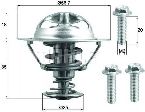 Mahle Termostat Środek Chłodzący Knecht Tx 202 90D - Opinie i ceny na ...