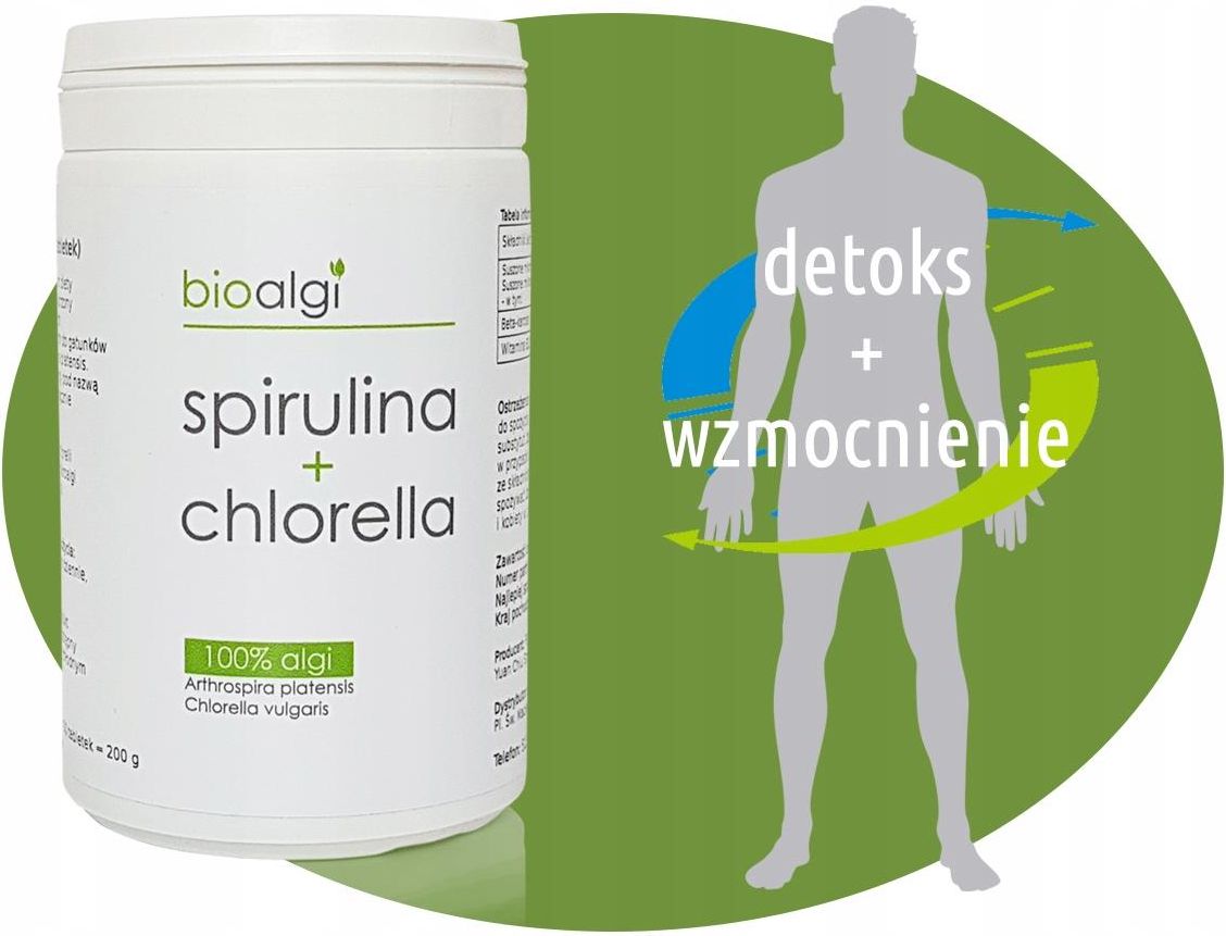 Bioalgi Spirulina Chlorella 500 Mg 400 Tabl - Opinie i ceny na Ceneo.pl
