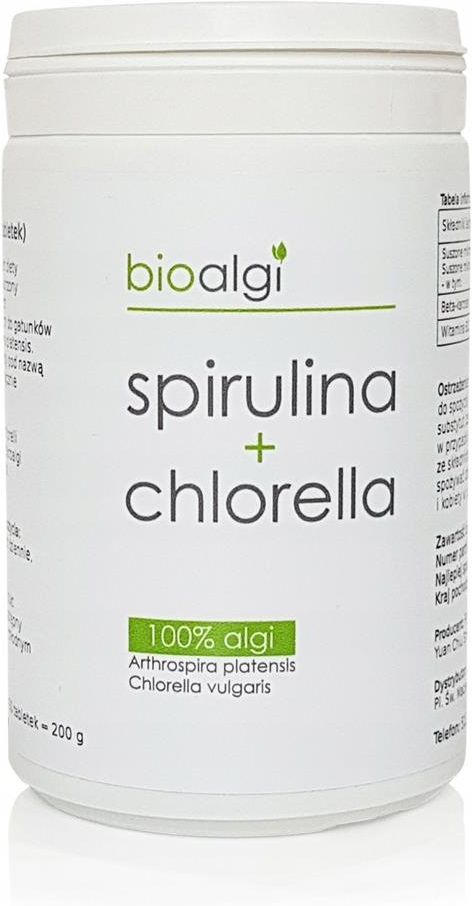 Bioalgi Spirulina Chlorella 500 Mg 400 Tabl - Opinie i ceny na Ceneo.pl